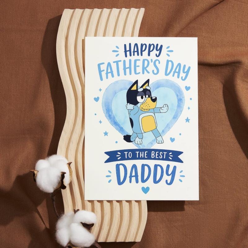 Bluey Dad Greeting Cards - Etsy