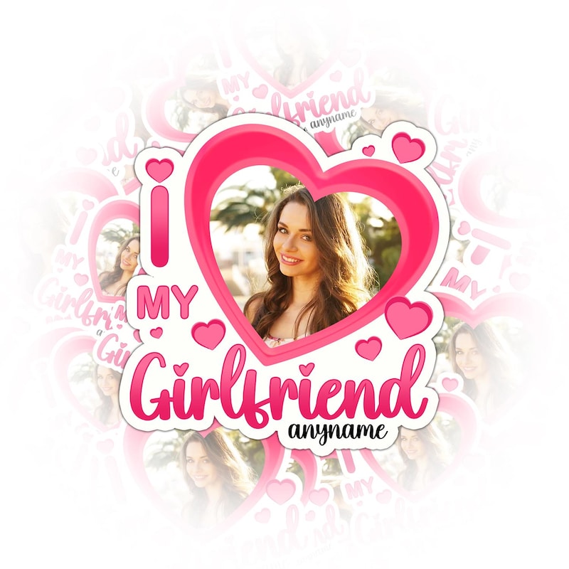 I Love My Girlfriend Stickers - Etsy