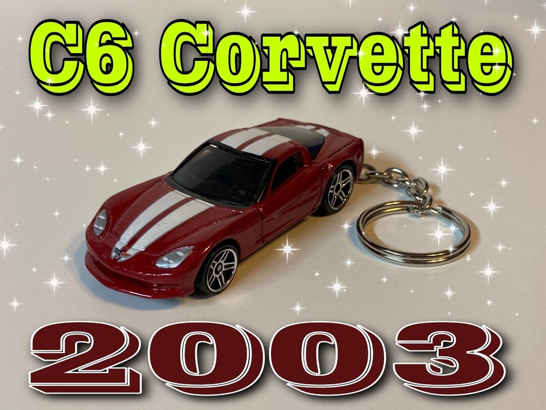 Hot Wheels Maroon 2003 Corvette C6 Custom Key Chain - Etsy