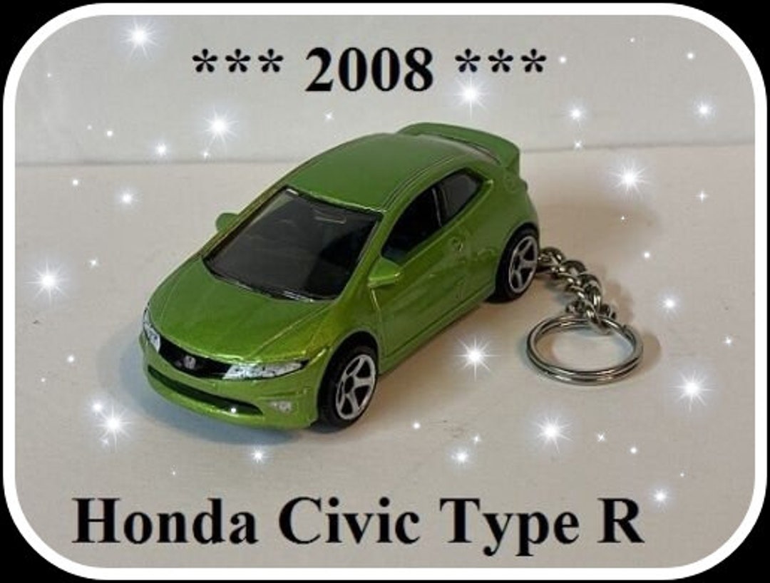 RARE KEYCHAIN 2008 Honda Civic Typr-r 1/64 Scale Diecast Keyring - Etsy