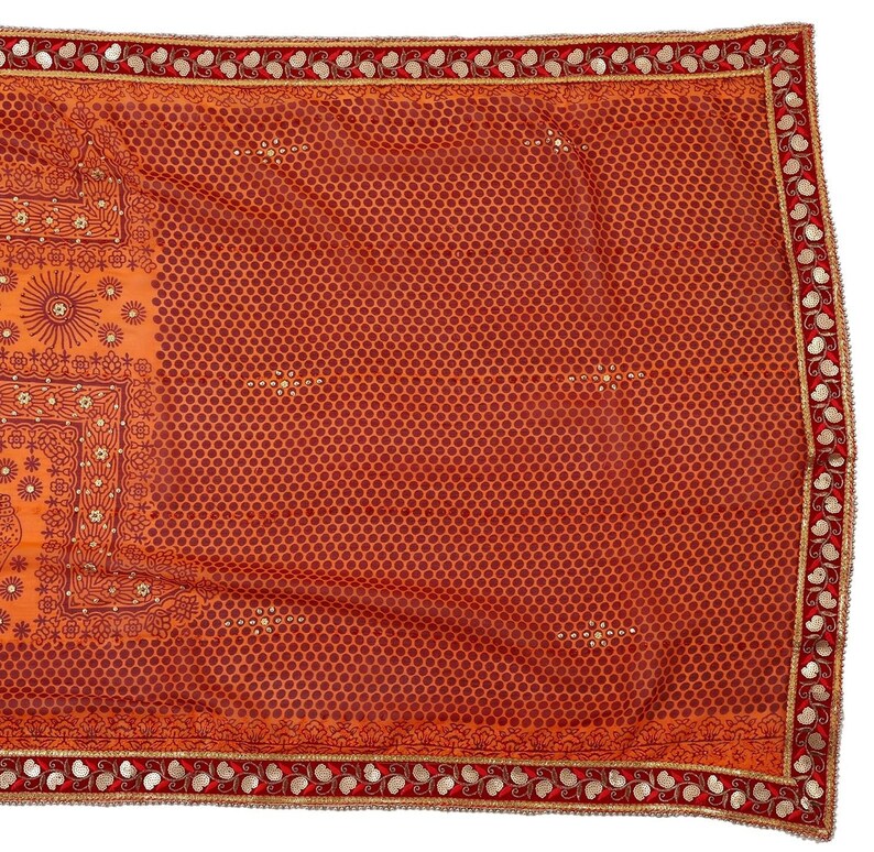 Indian Kumauni Wedding Traditional Cotton Handmade Uttrakhand Dupatta ...