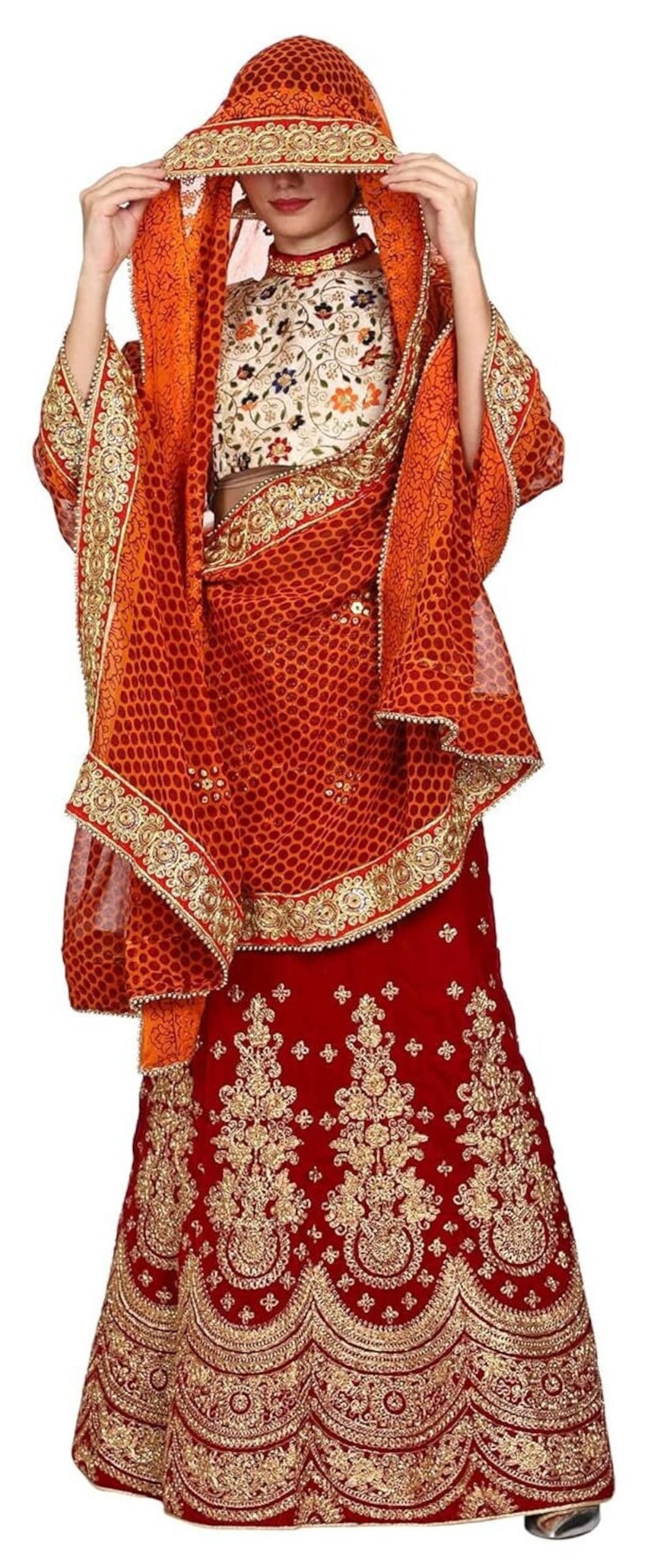 Indian Kumauni Wedding Traditional Cotton Handmade Uttrakhand Dupatta ...