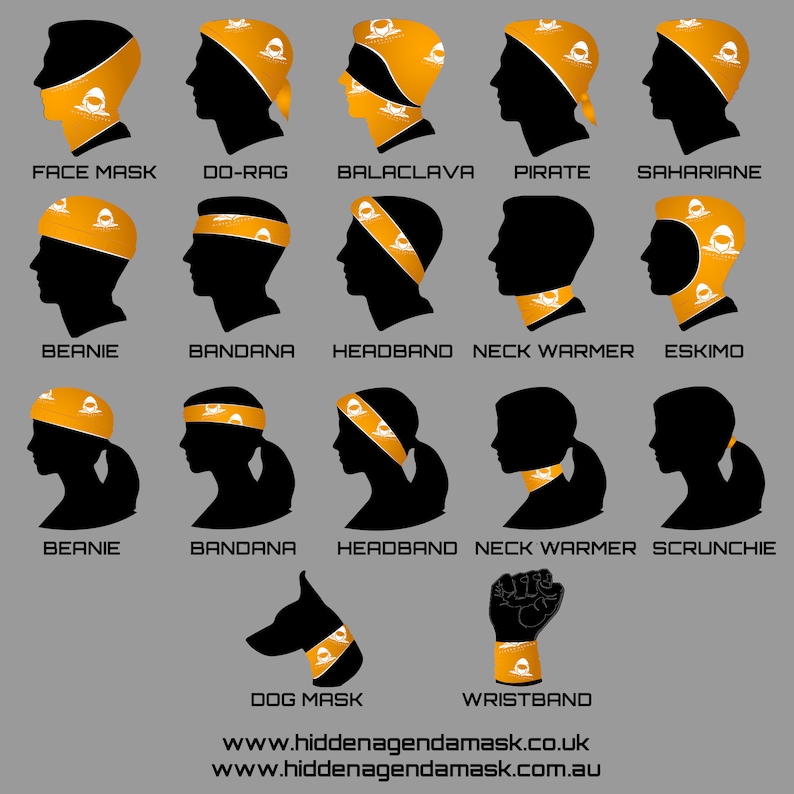 Carbon Fibre - Hidden Agenda Face Mask - Snood Shield Bandana Neck Sock ...