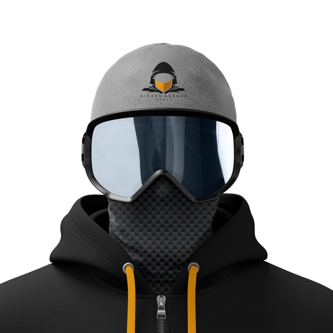 Carbon Fibre - Hidden Agenda Face Mask - Snood Shield Bandana Neck Sock ...