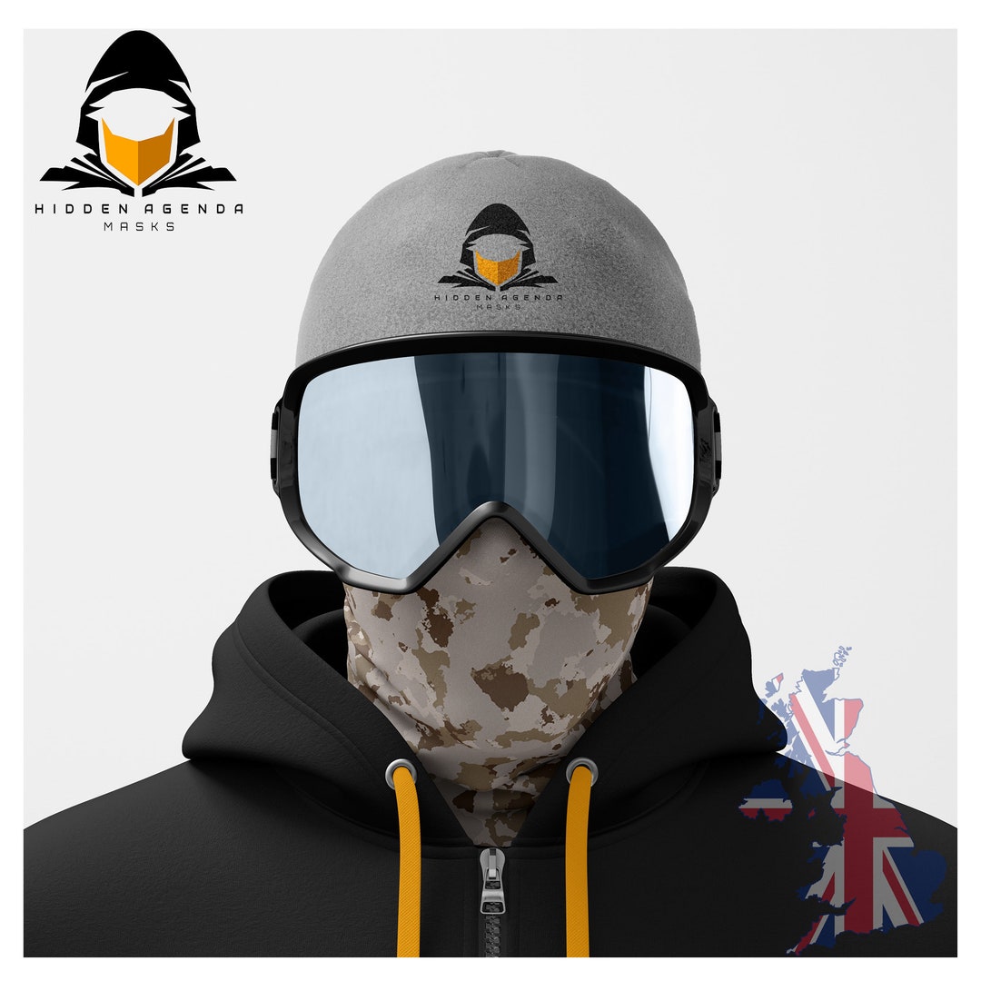 Desert Storm Warfare Camo - Hidden Agenda Face Mask - Snood Shield ...