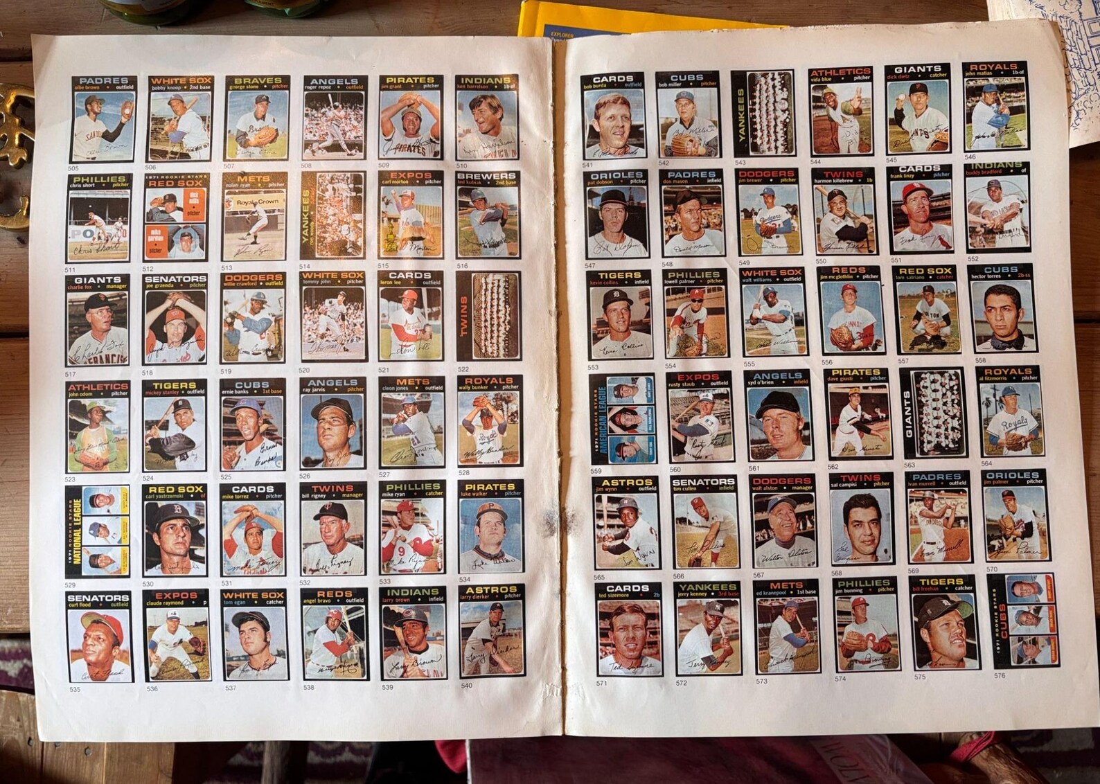 1972 Topps Baseball Cards Complete Page Album Vintage MLB Collection - Etsy
