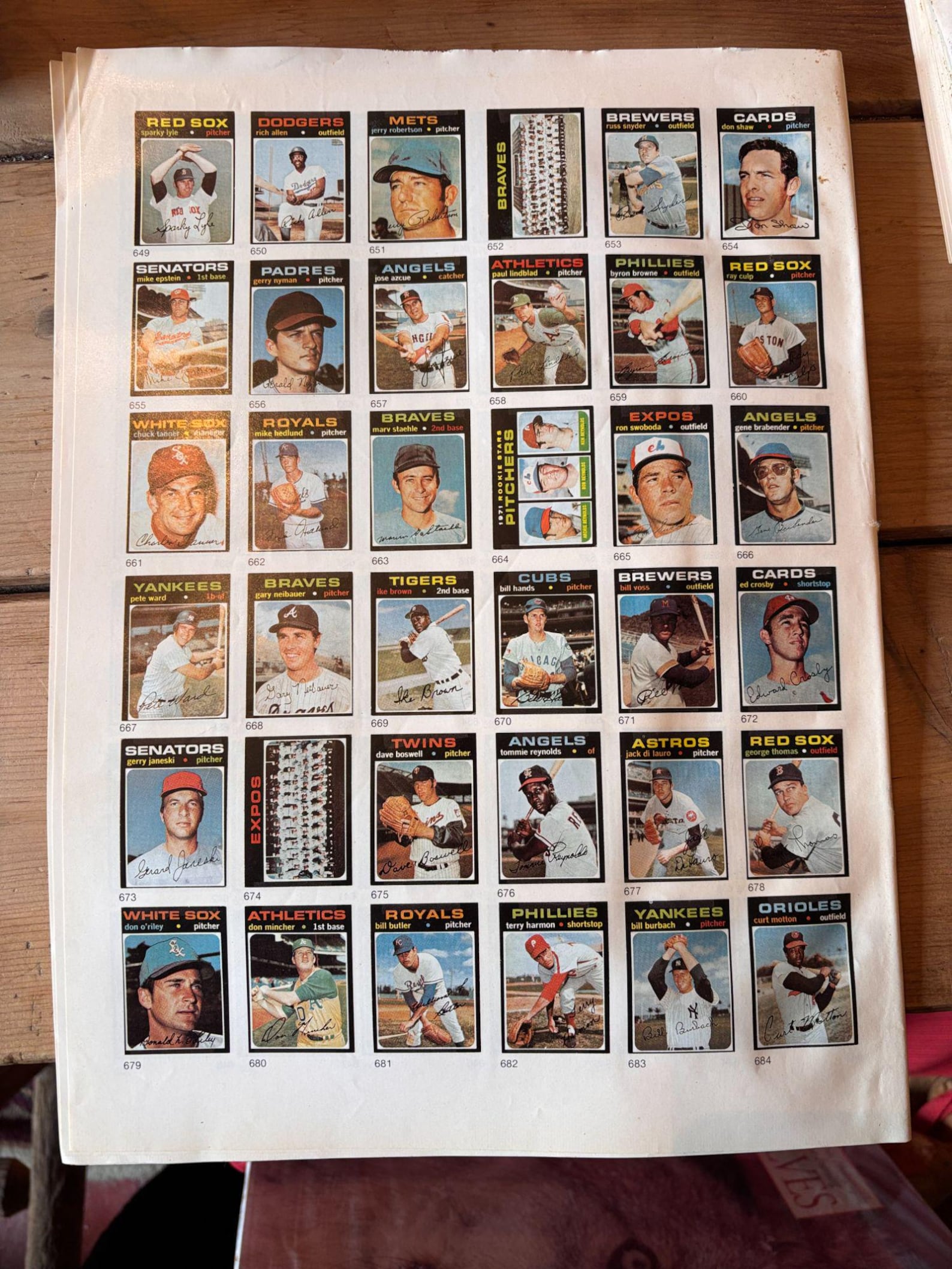 1972 Topps Baseball Cards Complete Page Album Vintage MLB Collection - Etsy