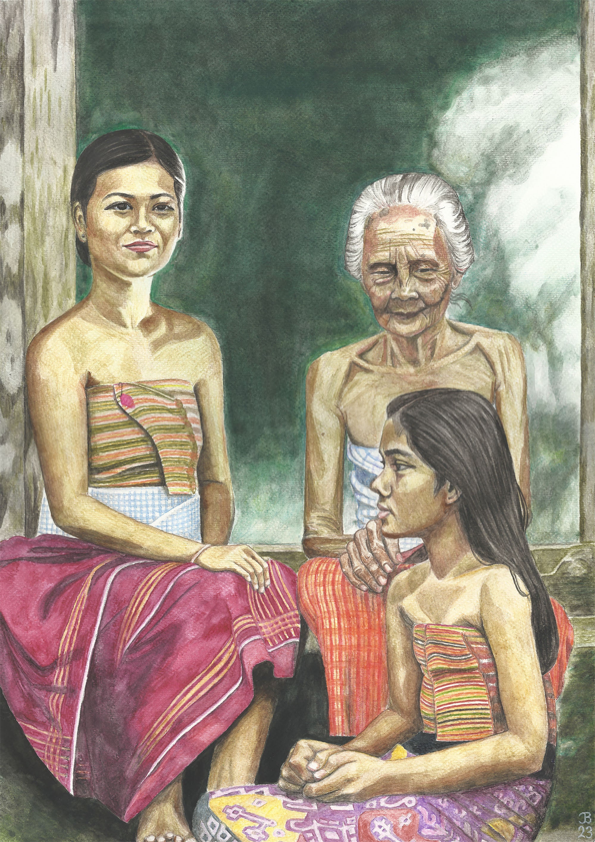 Printable Art - "maiden, Mother, Crone" - Water Color Pencil - Etsy