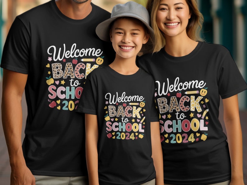 Welcome Back to School 2024 Tshirt Kids First Day Back to School Shirt ...