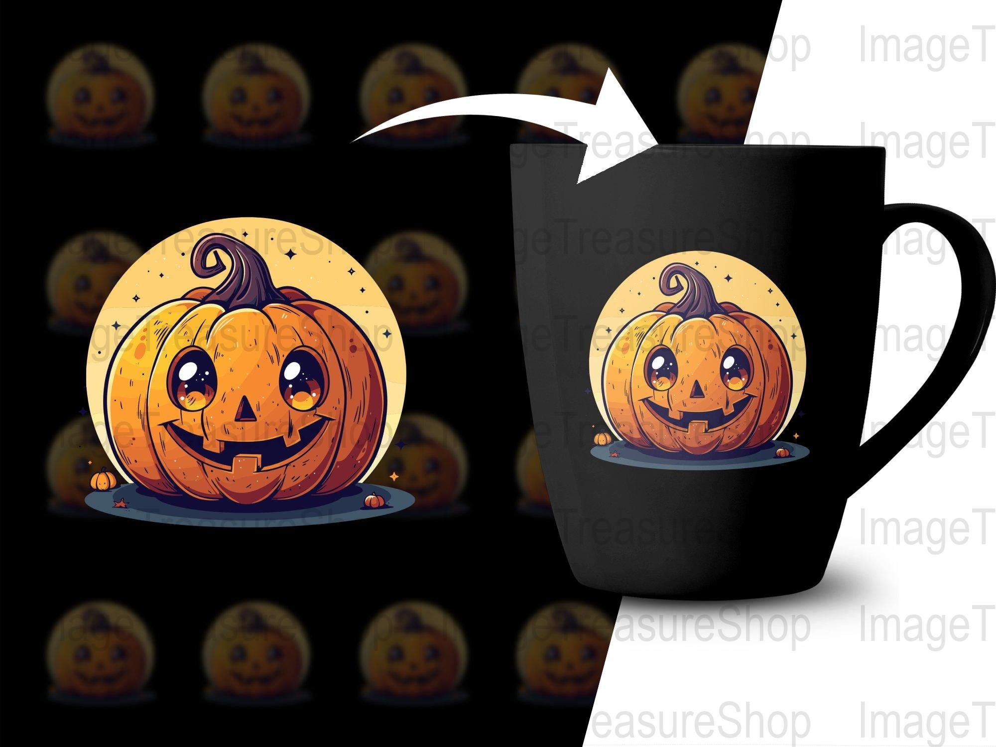 Halloween Pumpkin SVG Clipart, Cute Jack-o-lantern Vector, Fall Season ...