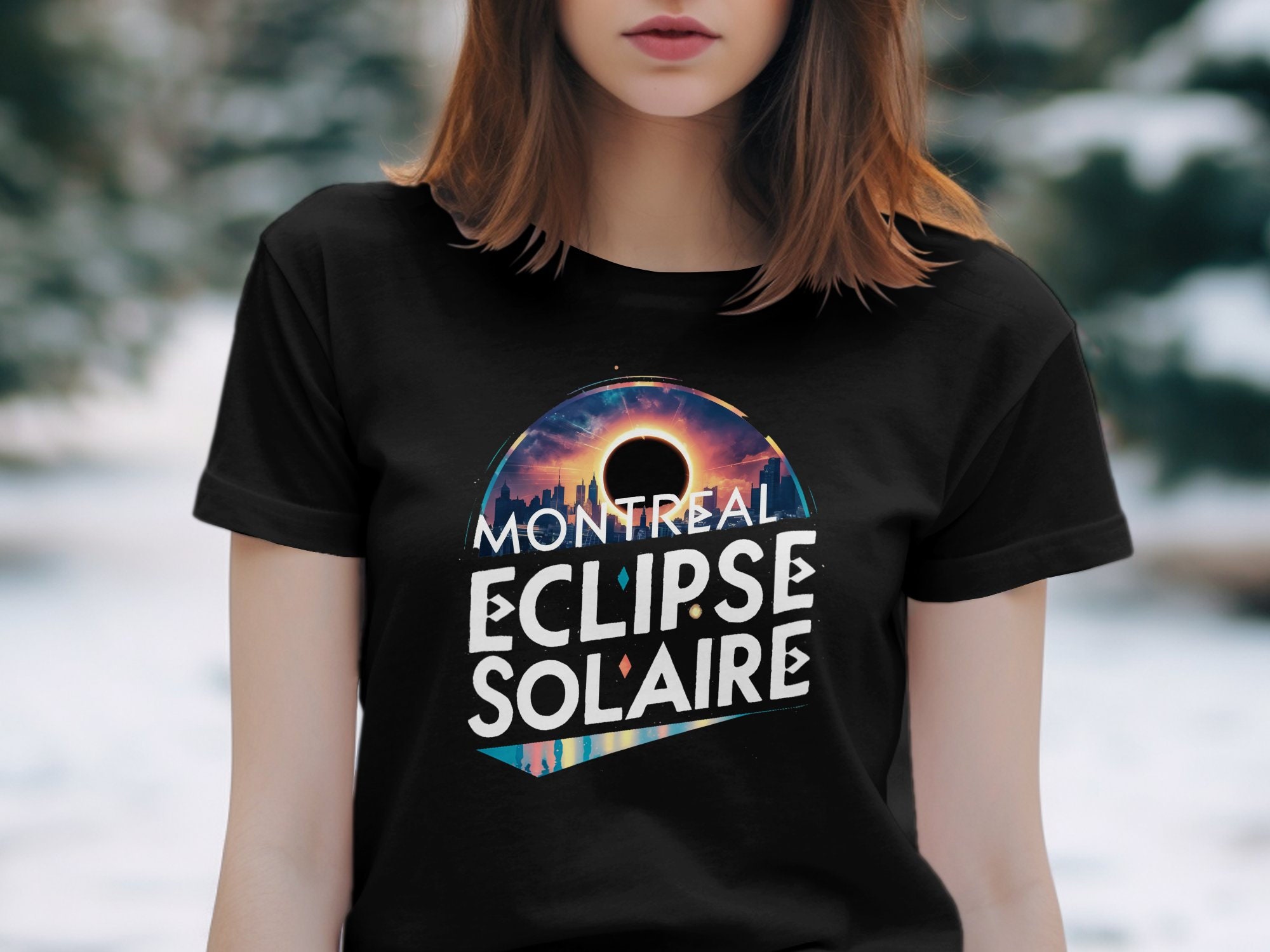 Montreal Eclipse Solaire T-shirt Total Solar Eclipse 2024 Shirt ...