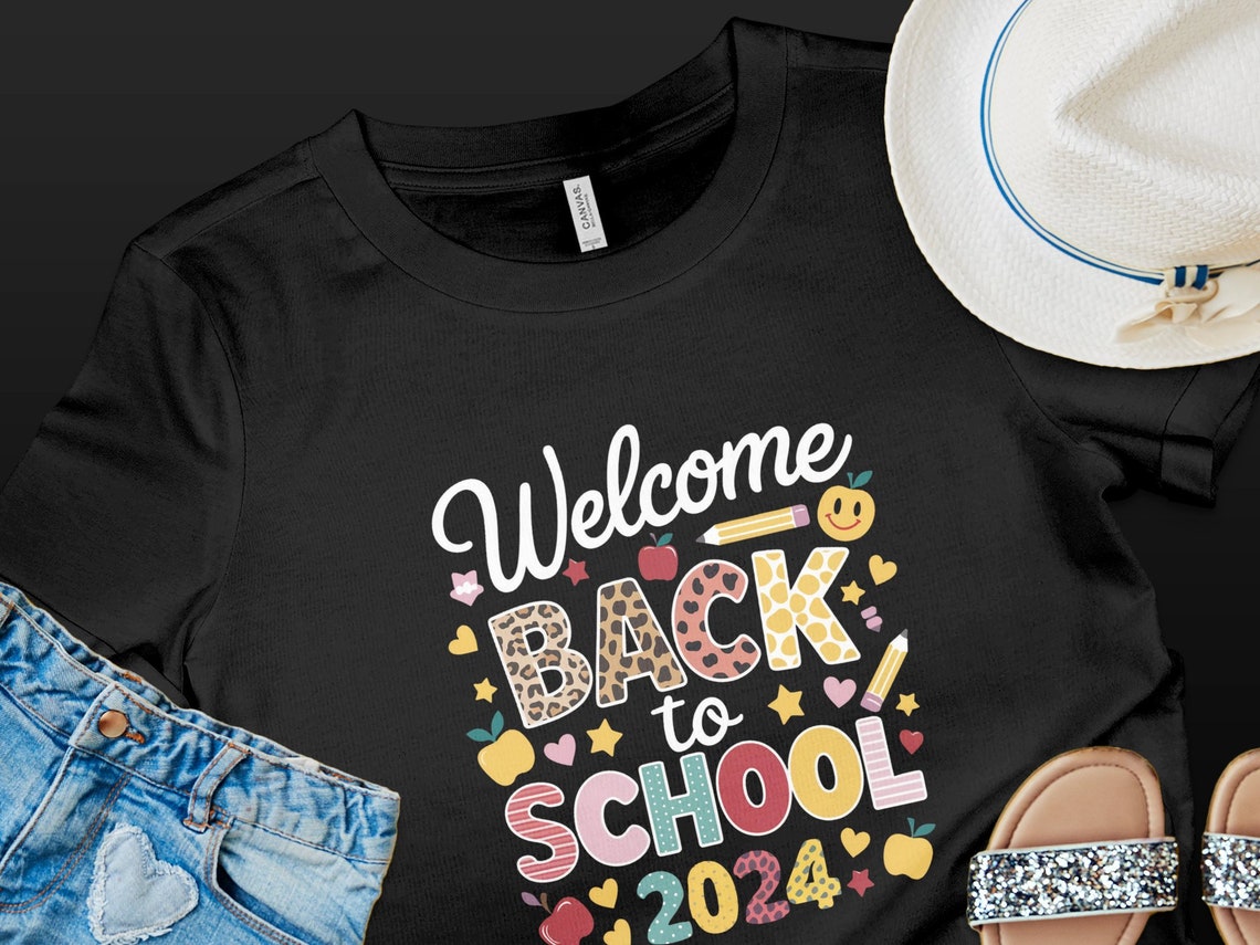 Welcome Back to School 2024 Tshirt Kids First Day Back to School Shirt ...