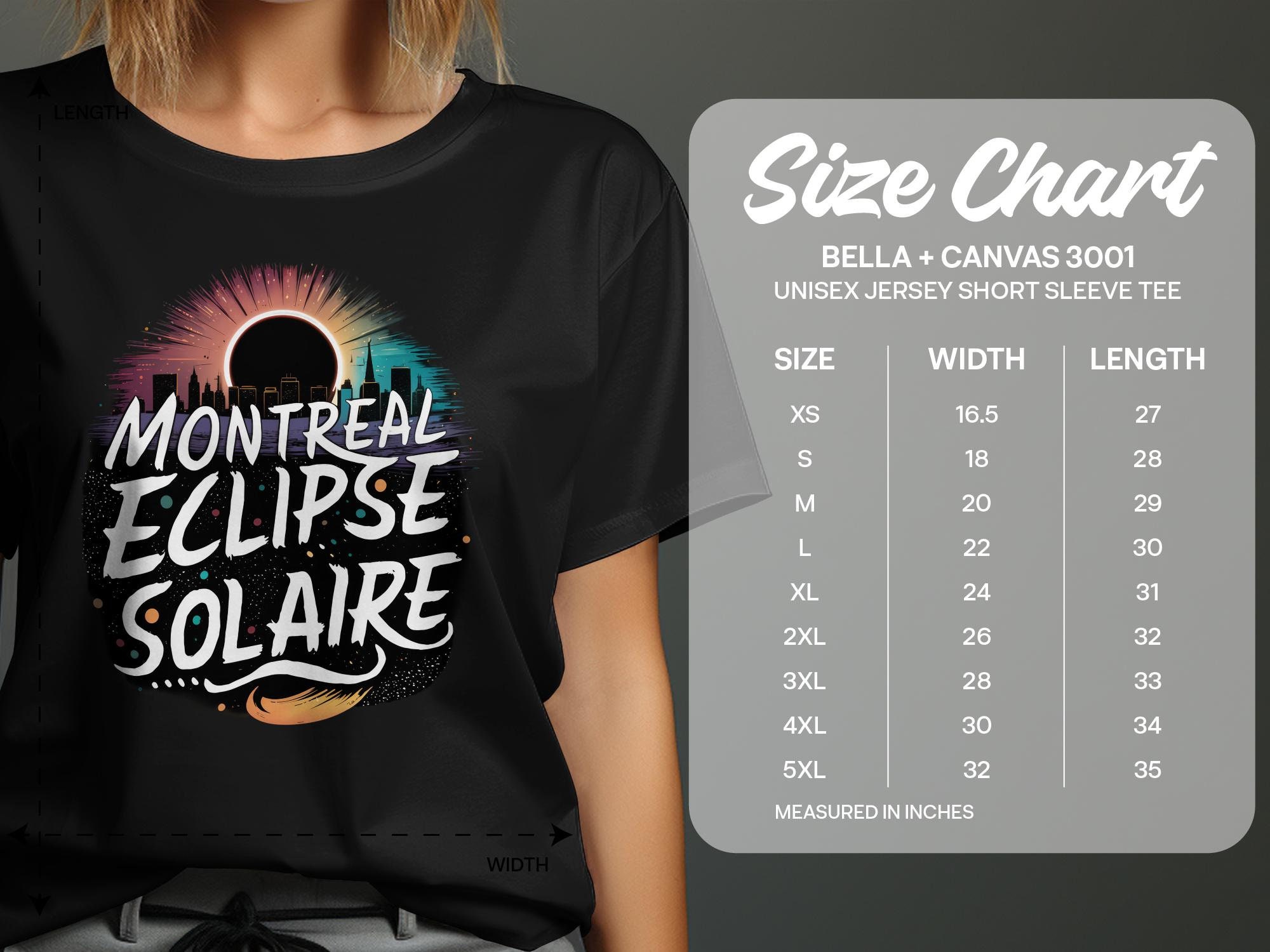 Montreal Eclipse Solaire T-shirt Colorful City Skyline Eclipse Graphic ...