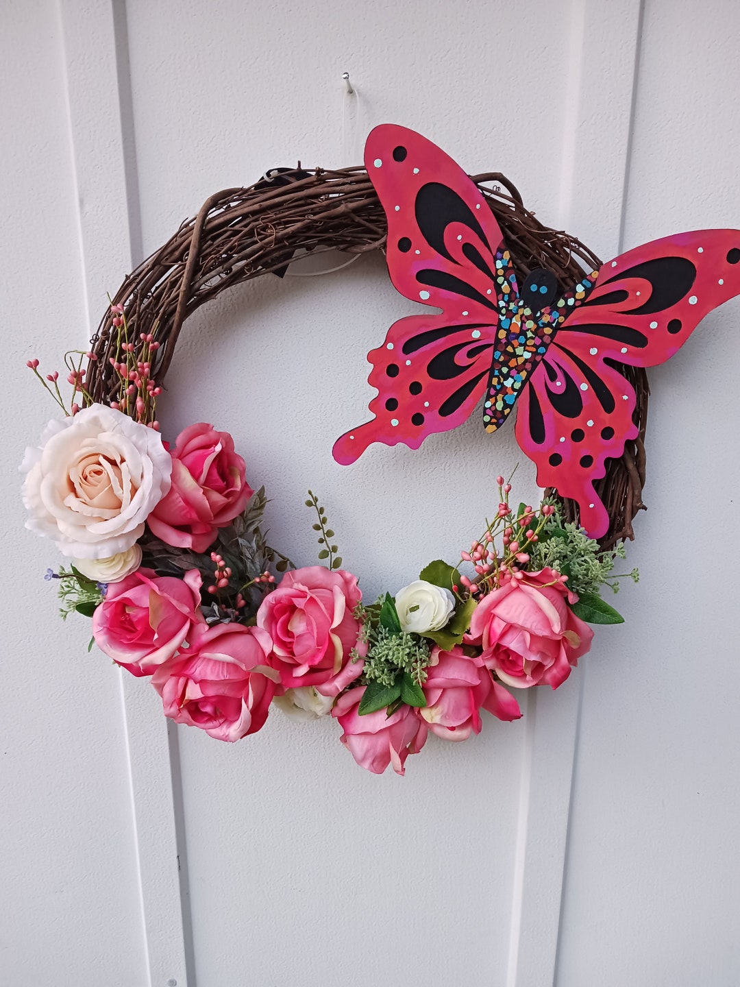 Dolly Butterfly Wreath/wall Decor - Etsy