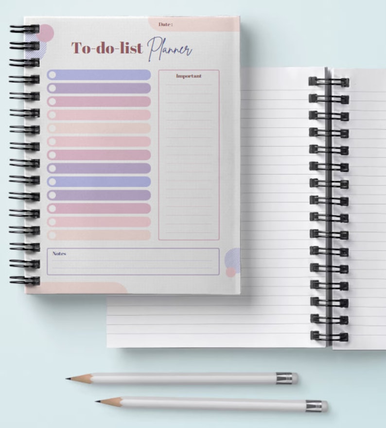 Pastel Minimalist To-do List Planner Digital Download PDF for Stylish ...