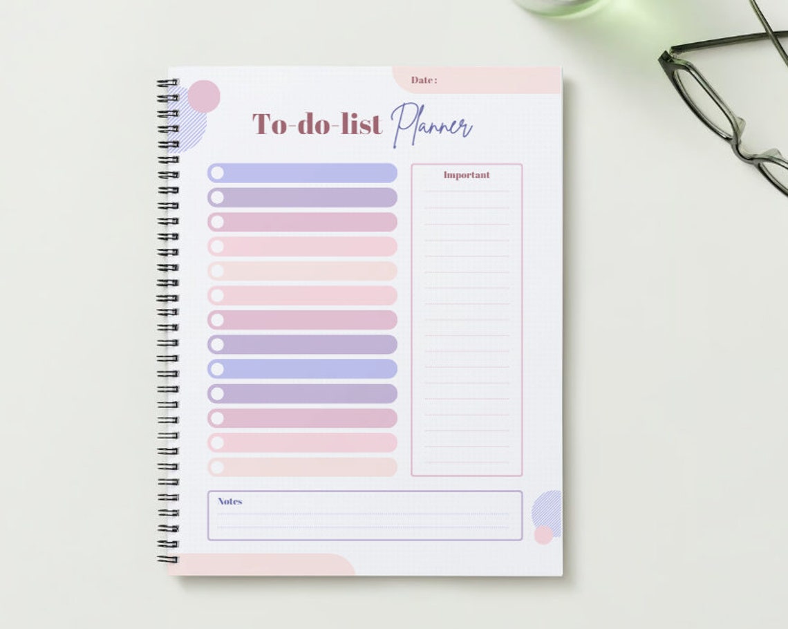 Pastel Minimalist To-do List Planner Digital Download PDF for Stylish ...