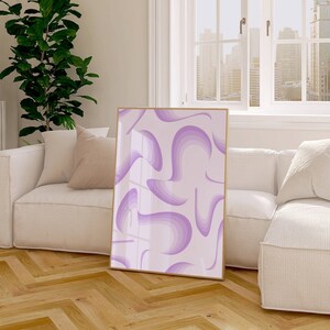 Lilac Wall Art, Preppy Stuff for Girls Room Decor, Light Purple Print ...