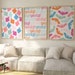 Pastel Halloween Prints Set of 3, Colorful Halloween Wall Art Printable ...