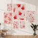 Pink Christmas Gallery Wall Set of 6 Prints, Cute Holiday Wall Art ...