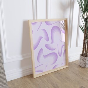Lilac Wall Art, Preppy Stuff for Girls Room Decor, Light Purple Print ...