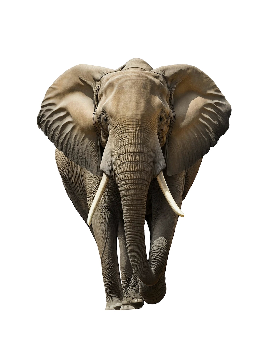 Elephant Print, Colour, Printable Wall Art, Digital Download Art ...