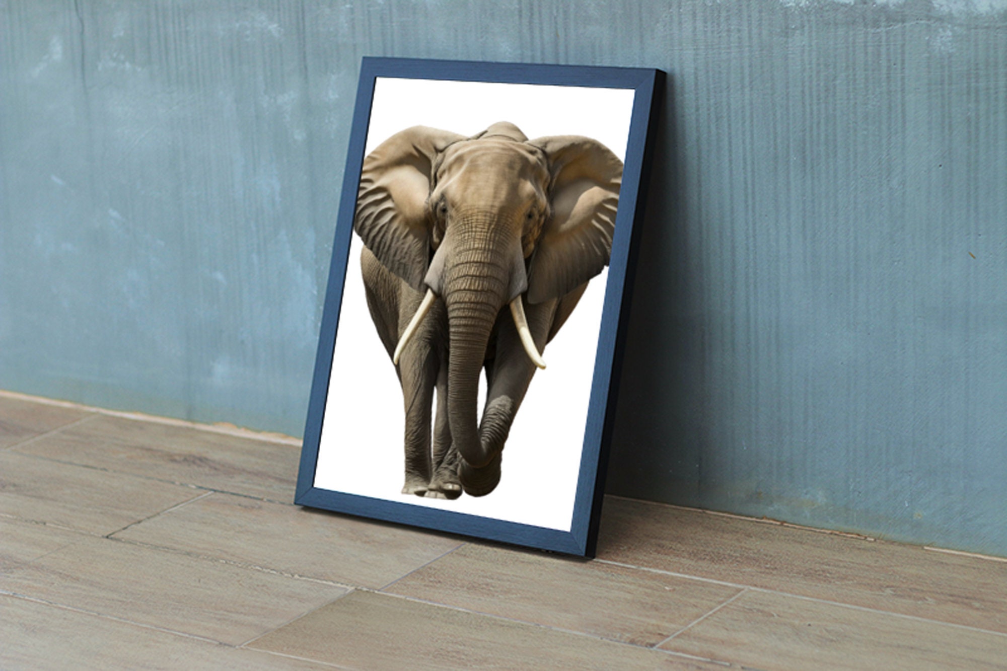Elephant Print, Colour, Printable Wall Art, Digital Download Art ...