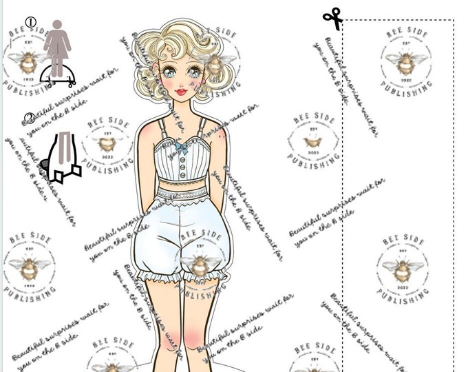 Lolita Starla Paper Doll, Printable Paper Doll Dress up Kit, Anime ...