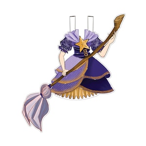 Lolita Starla Paper Doll, Printable Paper Doll Dress up Kit, Anime ...