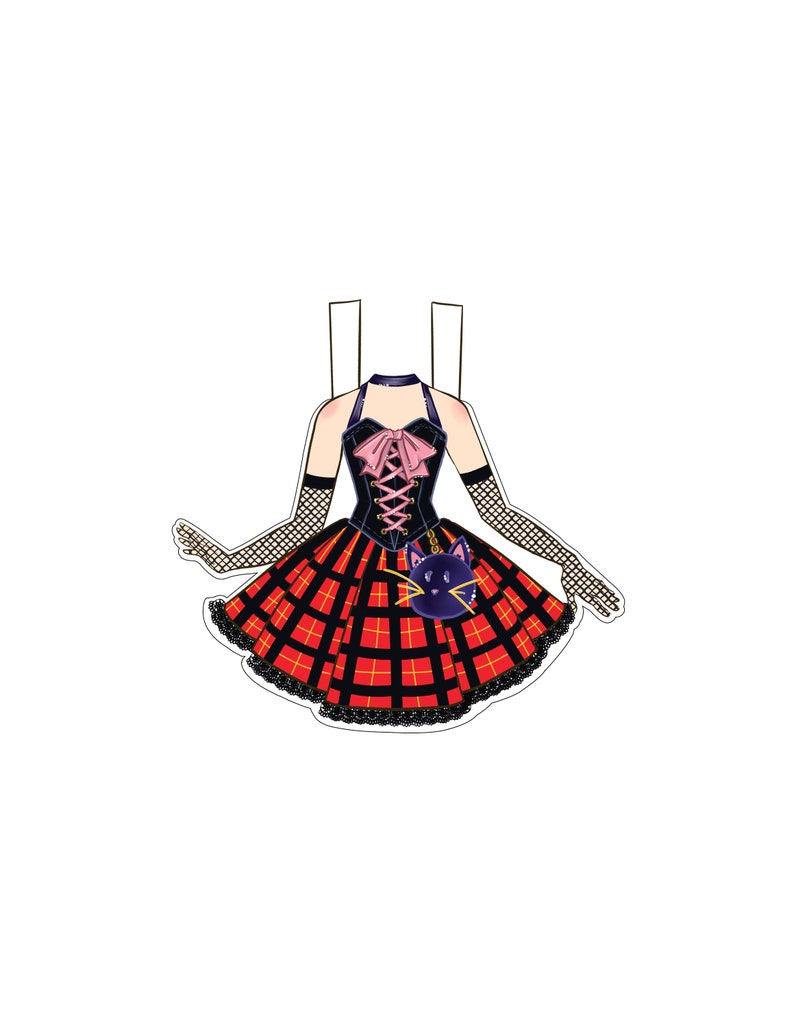Lolita Starla Paper Doll, Printable Paper Doll Dress up Kit, Anime ...