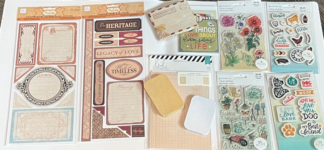 Giant Bundle Journaling, Scrapbooking, Cardmaking, Stamps, Pockets, for ...