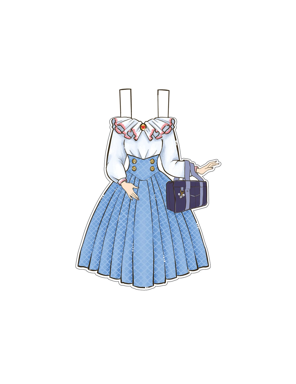 Lolita Starla Paper Doll, Printable Paper Doll Dress up Kit, Anime ...