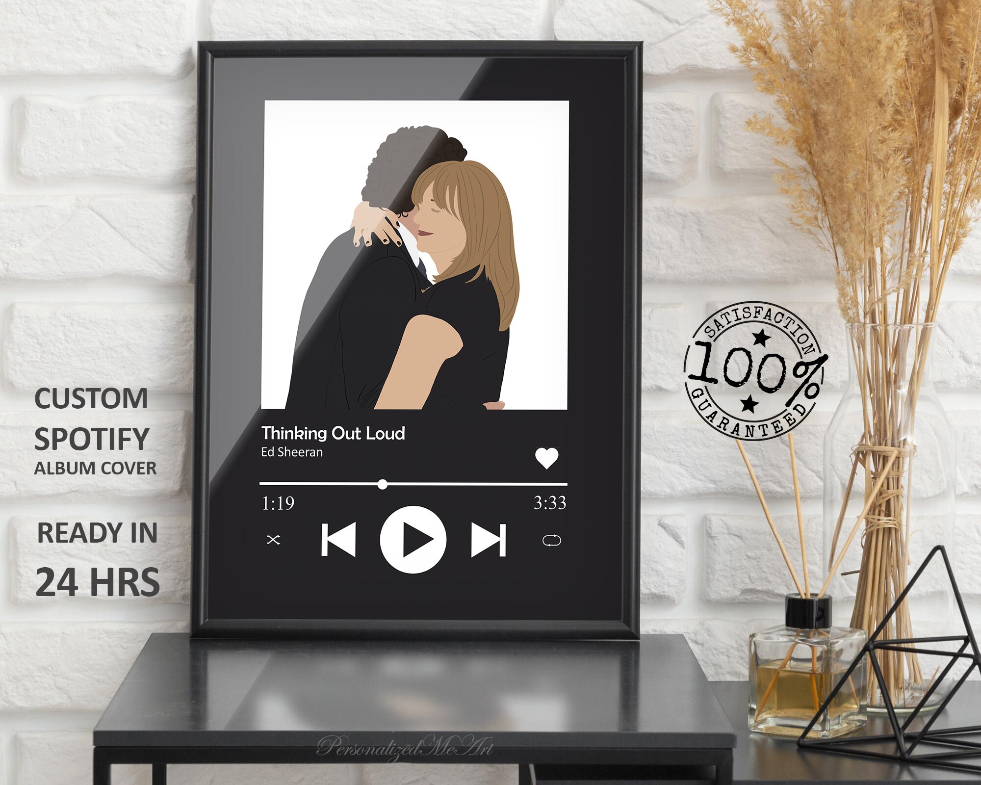 Favorite Song Spotify Custom Portrait, Custom Illustration ...