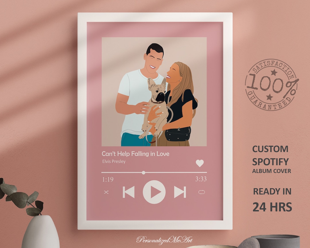Favorite Song Spotify Custom Portrait, Custom Illustration ...