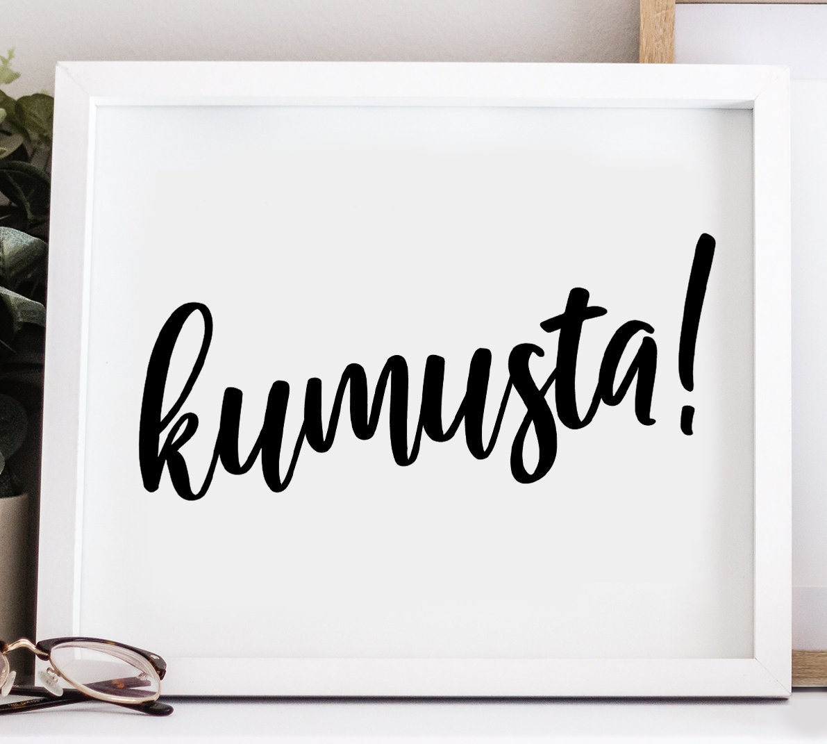 Kumusta! Printable Welcome Sign Svg Pdf Png Jpeg, Kumusta Tagalog ...