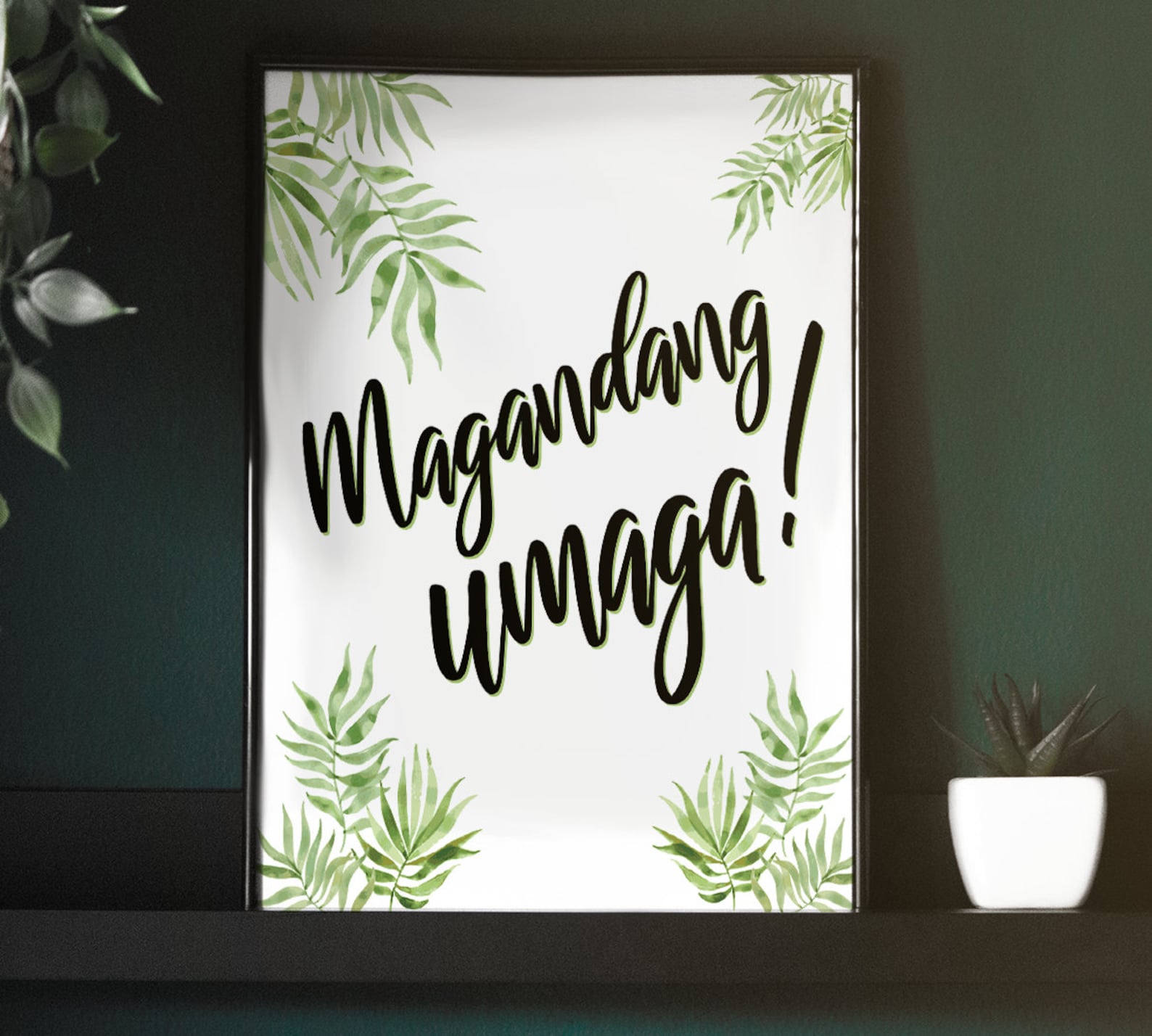 Magandang Umaga! | Printable Welcome Sign Svg Pdf Png Jpeg, Tagalog ...