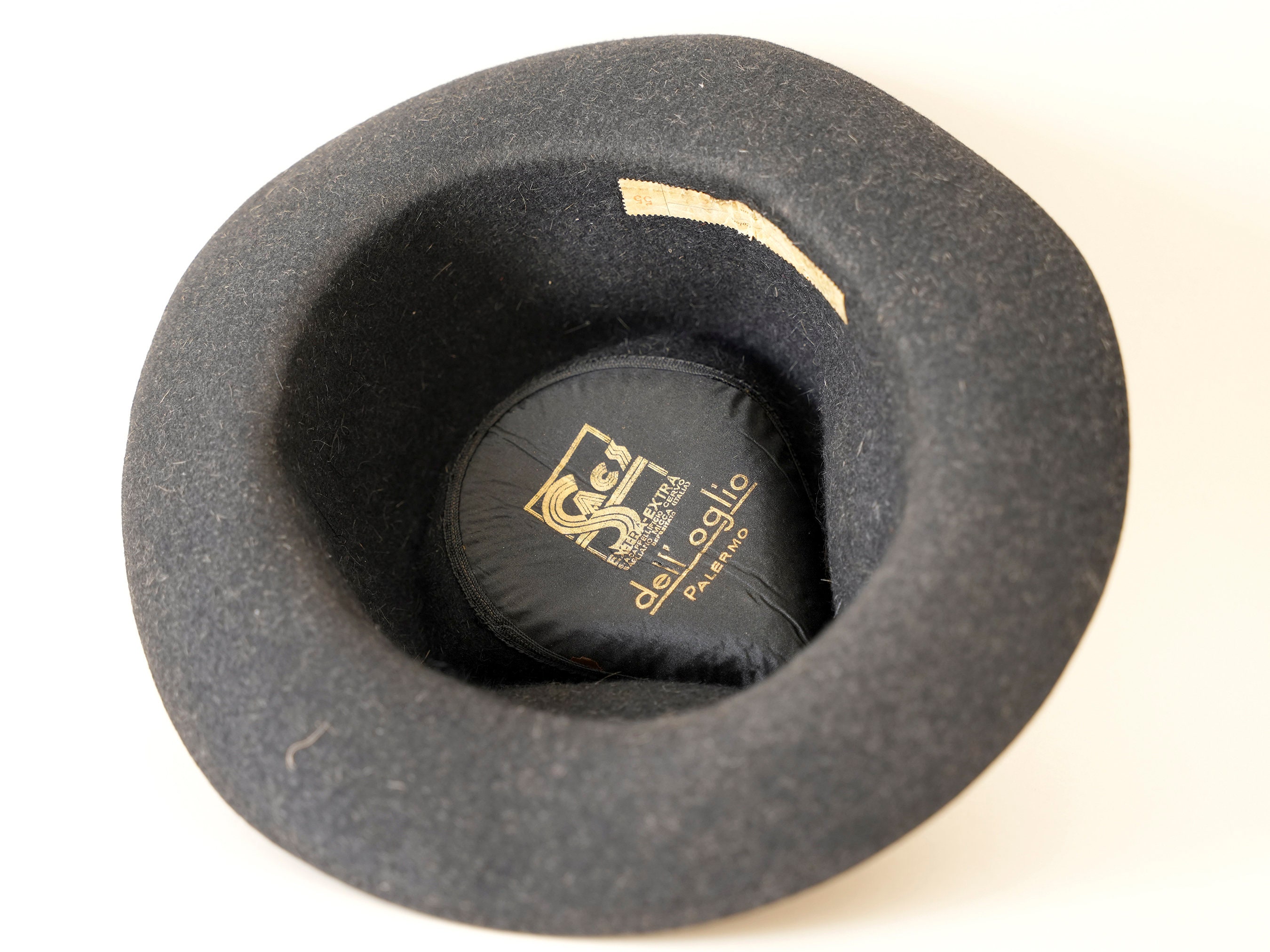 Vintage Classic Mens Italian Sicilian Fur Felt Fedora Hat, Italian Hat ...