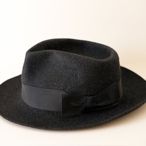 Vintage Classic Mens Italian Sicilian Fur Felt Fedora Hat, Italian Hat ...