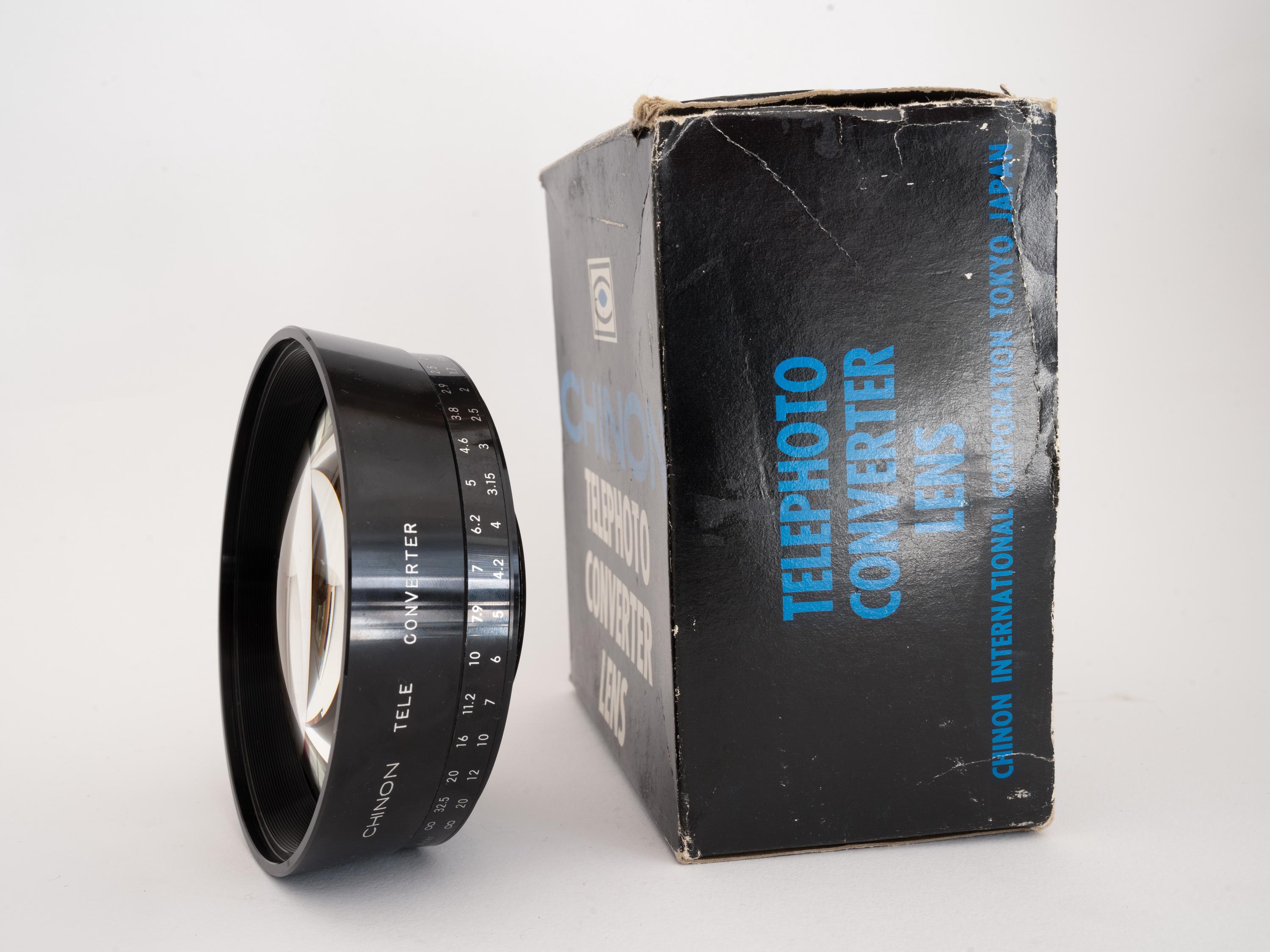 Vintage Chinon 8x Zoom Tele Converter Lens – 58mm (c-8) Complete Set ...