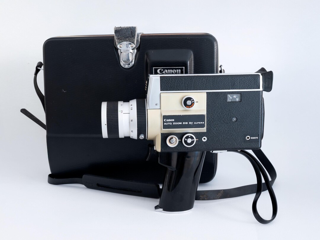 TESTED and WORKING Canon Auto Zoom 518 SV Super 8 Film Camera, 1980s ...