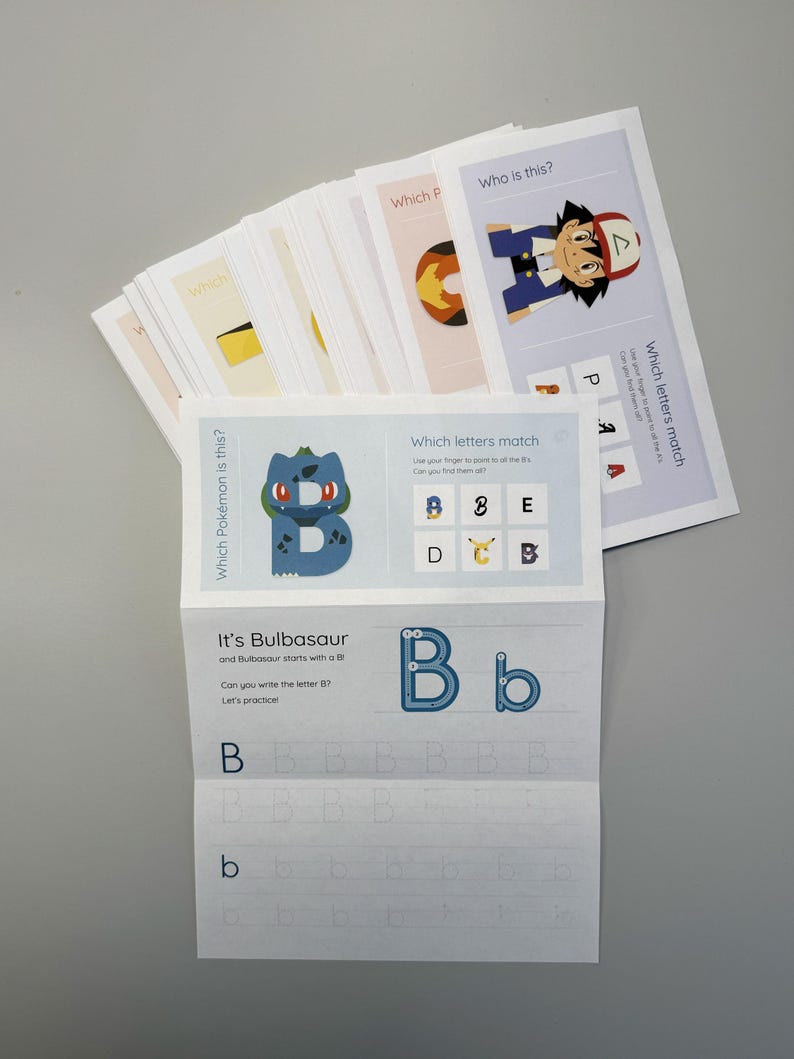 Pokémon Alphabet Tracing Worksheets A–Z – 26 Printable PDF & JPG ...