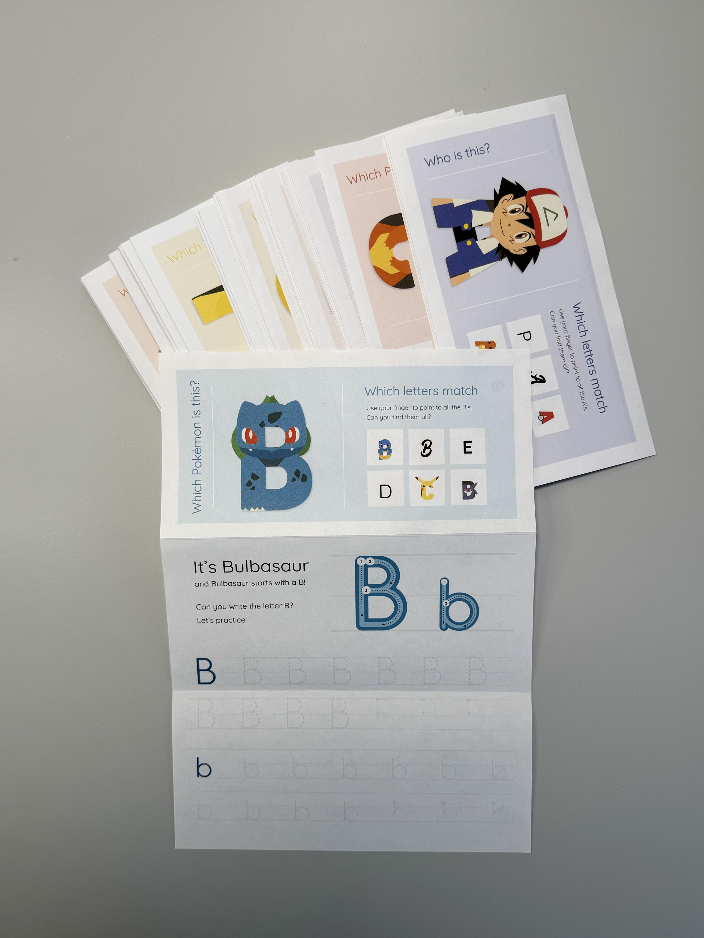 Pokémon Alphabet Tracing Worksheets A–Z – 26 Printable PDF & JPG ...