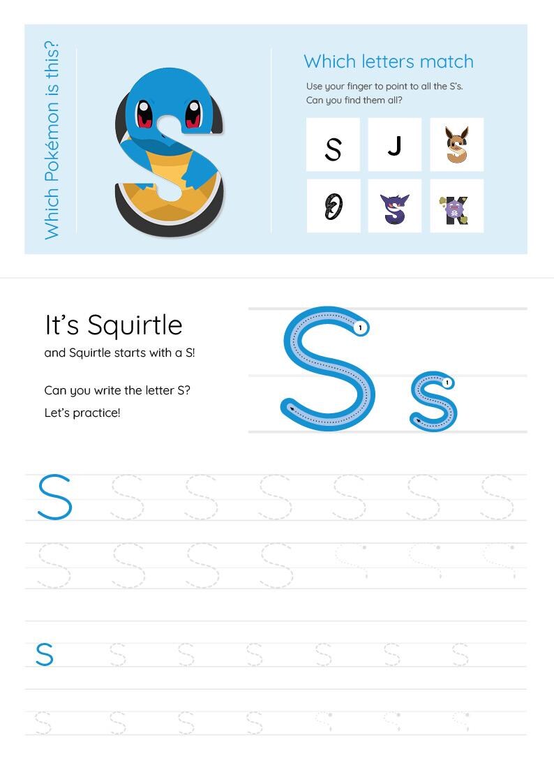Pokémon Alphabet Tracing Worksheets A–Z – 26 Printable PDF & JPG ...