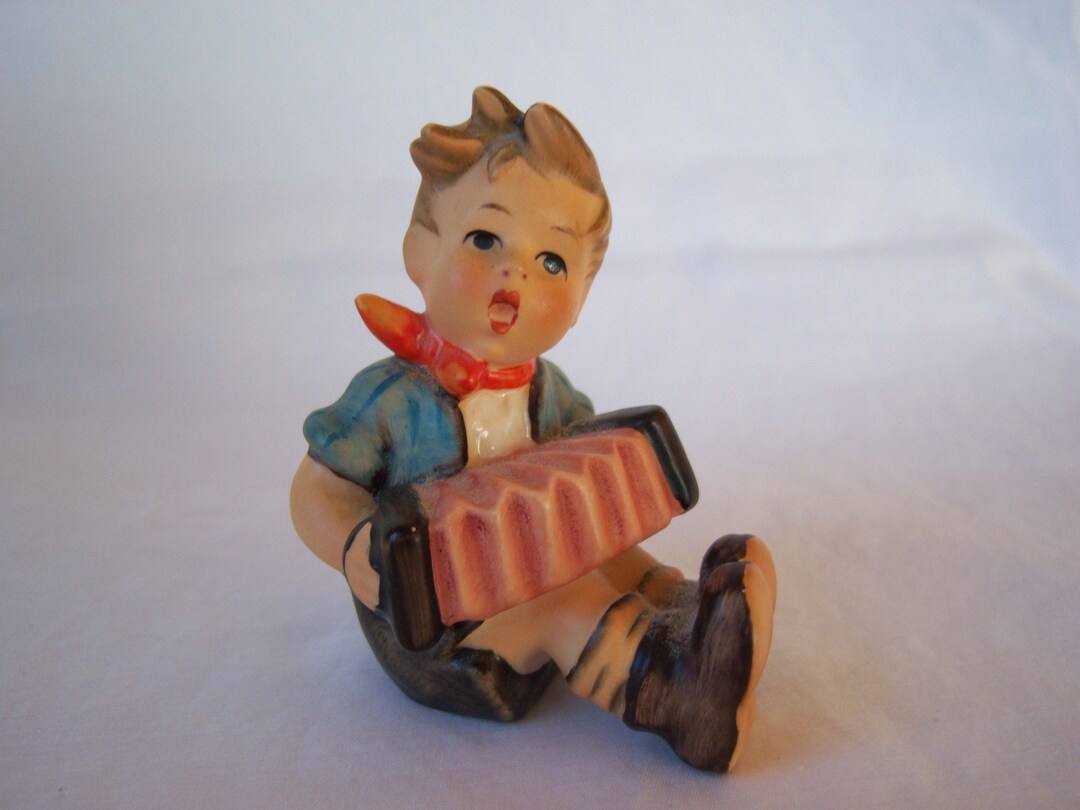 Vintage Goebel Hummel Figurine Boy Playing Accordion 2 - Etsy