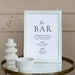 Wedding Bar Sign, Editable and Printable - Etsy