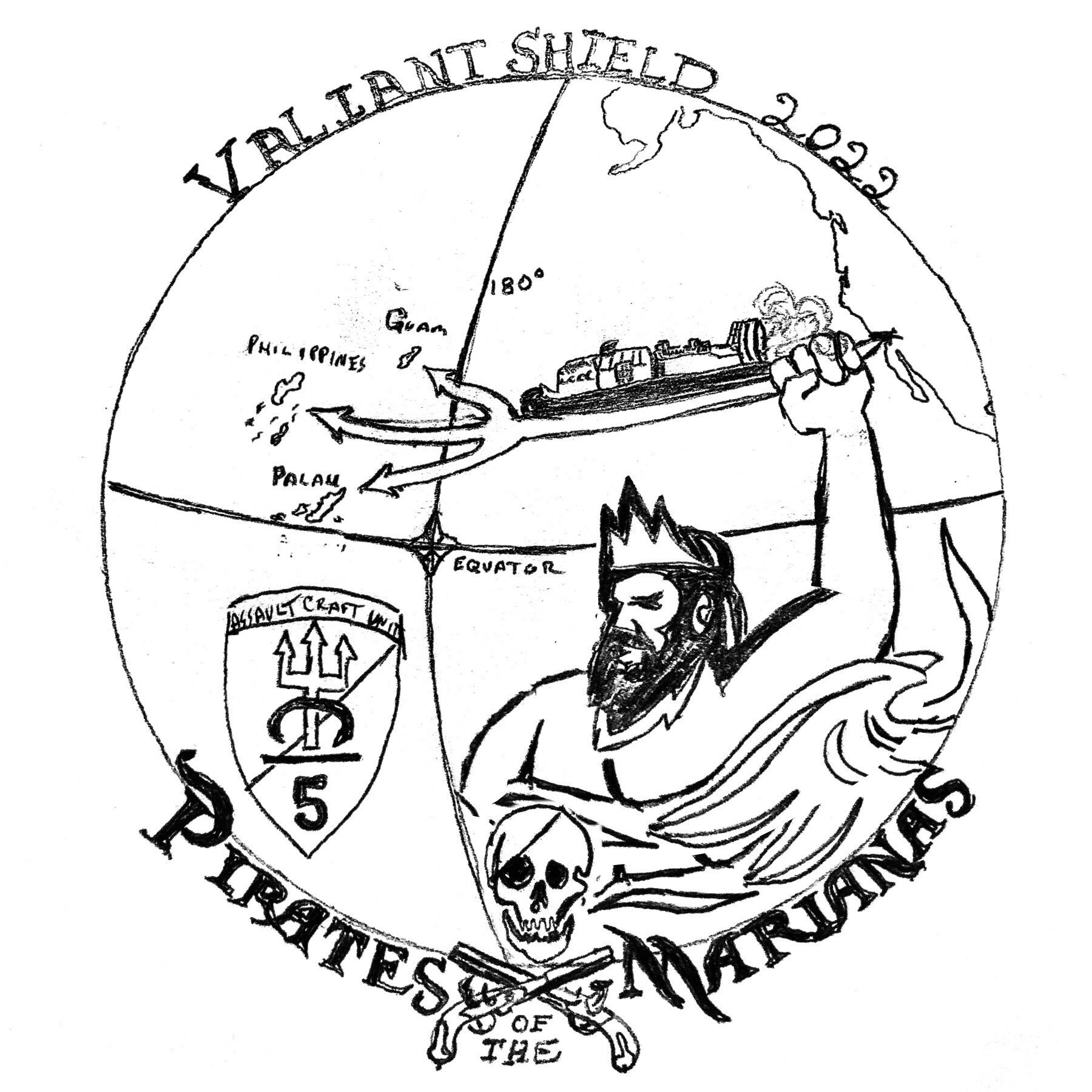 Navy Valiant Shield 2022 Morale Patch, PVC, 4 Inch, LCAC Harper’s Ferry ...