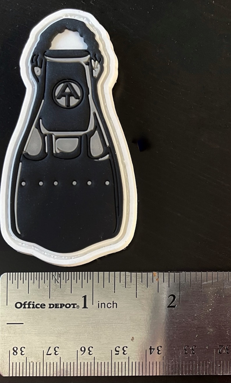 2-pack: Swim Fin PVC Morale Patches, 3 Inch Hook & Loop Attachment ...