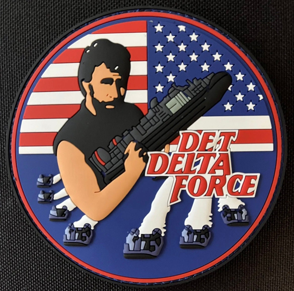 Chuck Norris US Navy ACU-5 LCAC Delta Force Morale Patch Hook Fastener ...