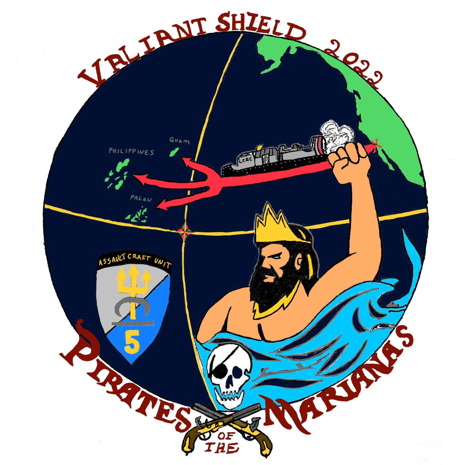 Navy Valiant Shield 2022 Morale Patch PVC 4 Inch LCAC - Etsy