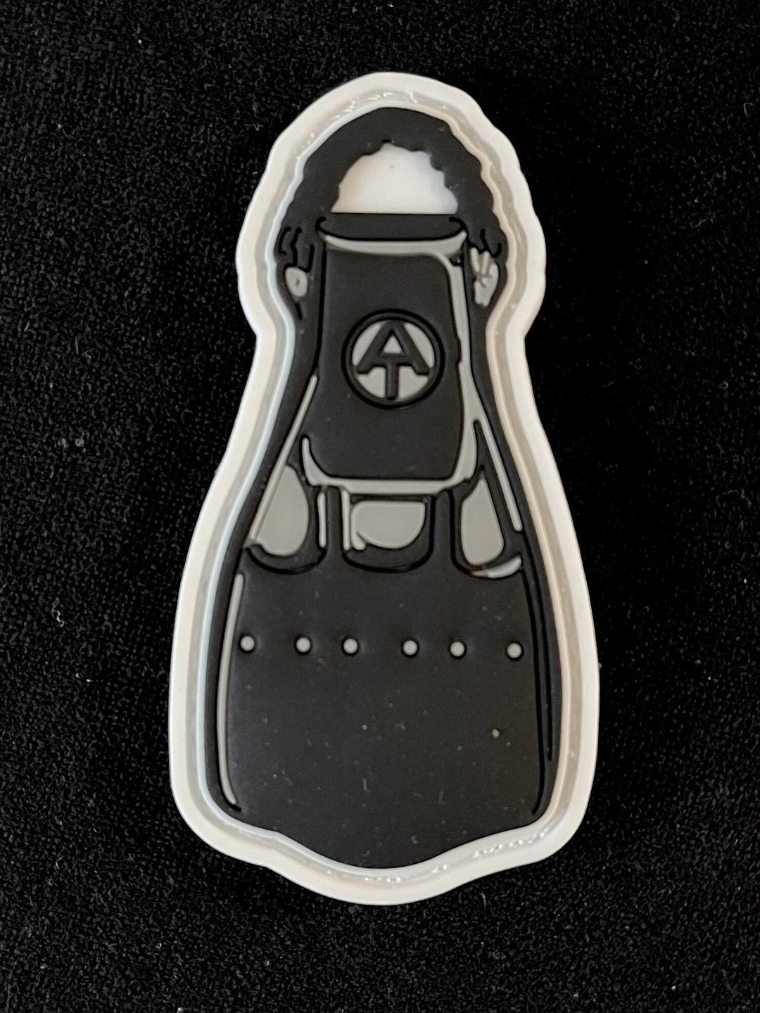 Swim Fin PVC Morale Patch: Glow in the Dark Scuba Diver Emblem - Etsy