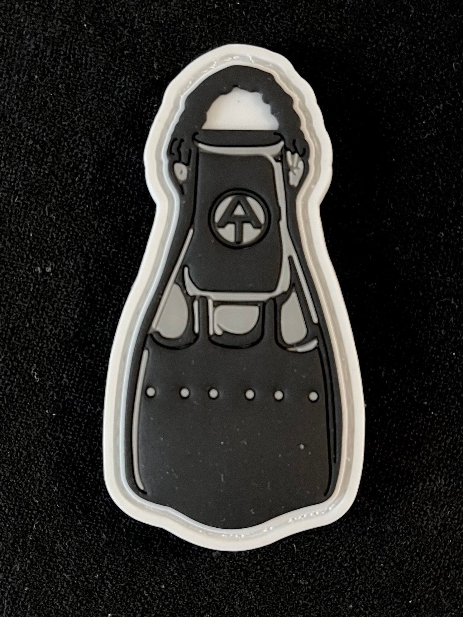 2-pack: Swim Fin PVC Morale Patches, 3 Inch Hook & Loop Attachment ...
